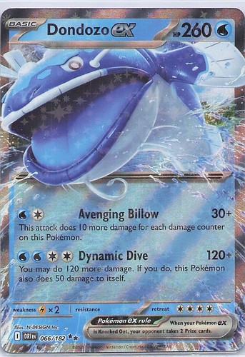 Dondozo ex - Double Rare SV10: Destined Rivals 066/182 NM | eBay