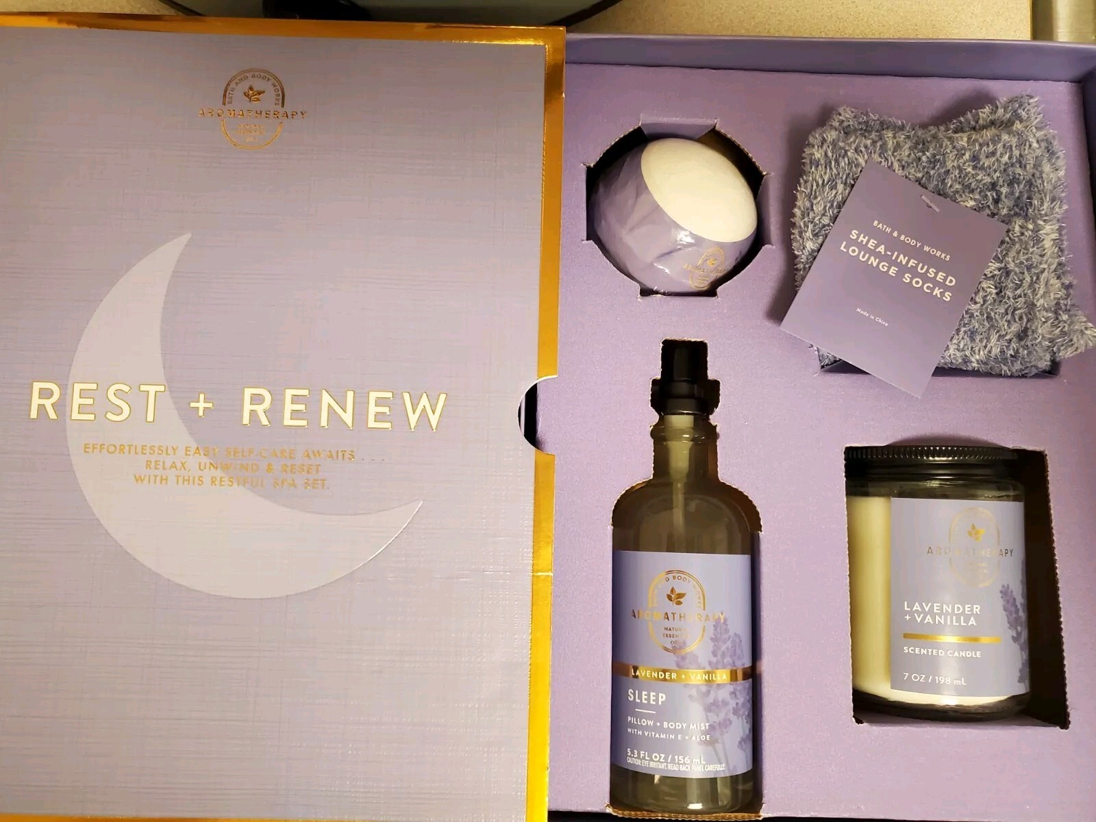 Bath and Body Works Lavendar Vanilla Gift Box | eBay