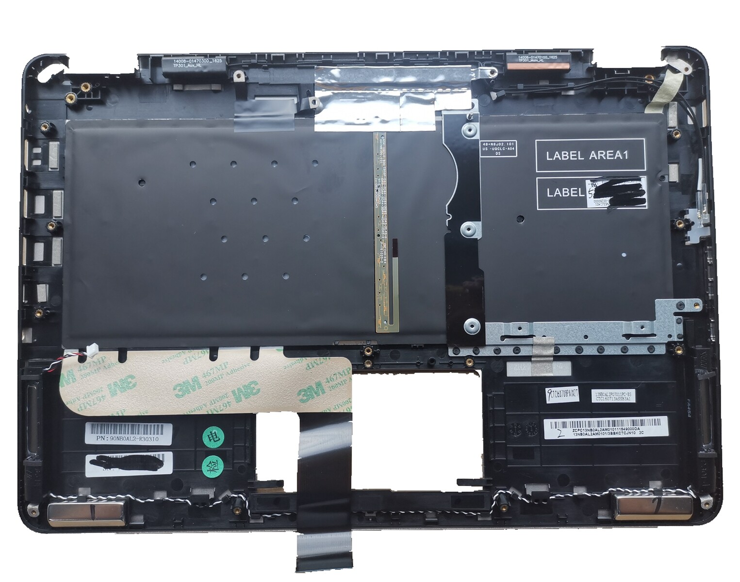 US Gold Palmrest backlit keyboard for Asus TP301U/TP301UA/TP301UJ ...