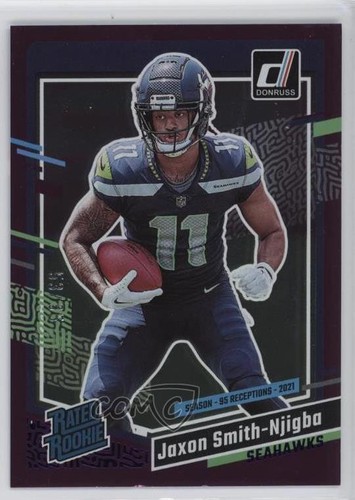 2023 Panini Donruss Rated Season Stat Line /95 Jaxon Smith-Njigba #390 ...