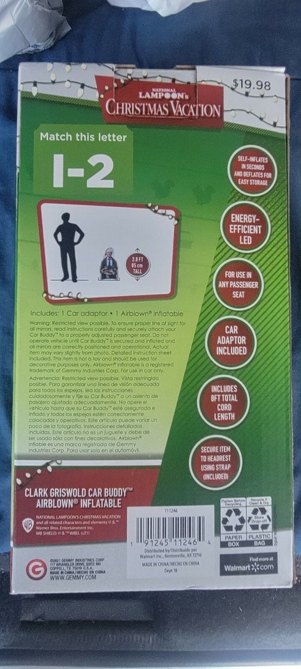 National Lampoon's Christmas Vacation Clark Griswold Gemmy Inflatable ...