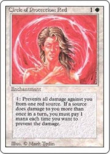 Circle of Protection: Red x4 Revised MtG NM | eBay