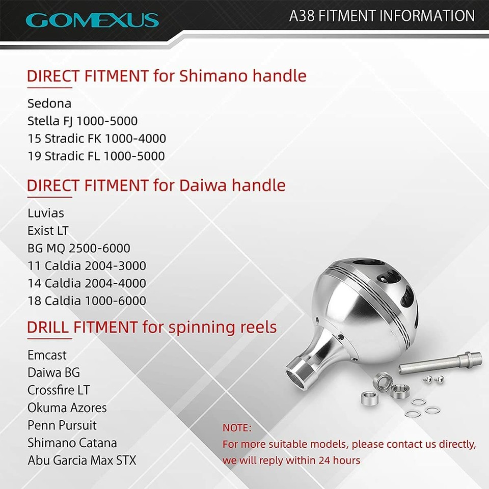 Gomexus Power Knob for Shimano Stradic CI4 Sahara FI Stella FJ Spinning ...