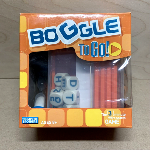 Boggle To Go! Travel Game (2005) Parker Brothers - COMPLETE - Read See ...