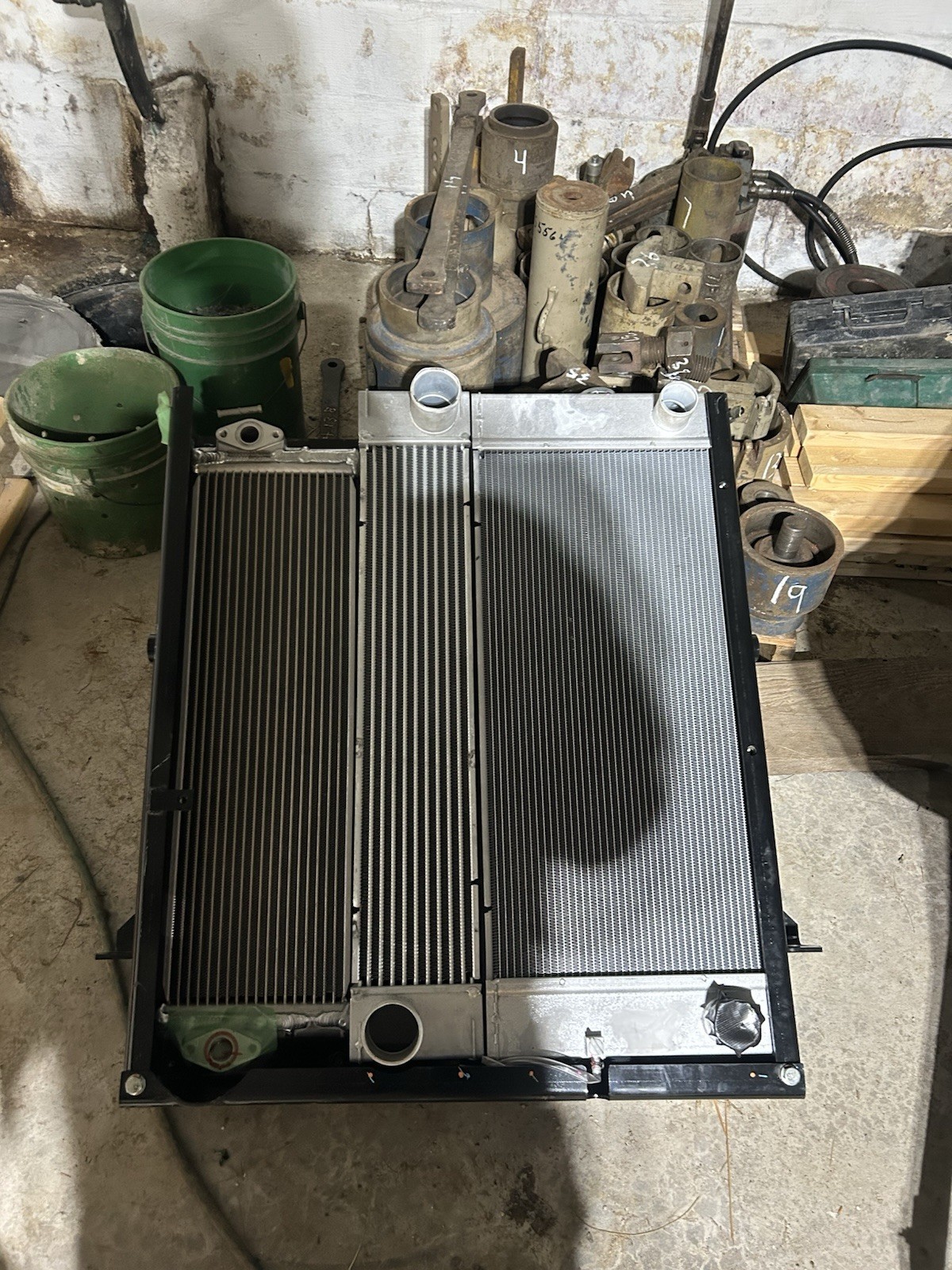 Radiator For Power unit. 3 tanks radiator, after cooler, and oil cooler ...