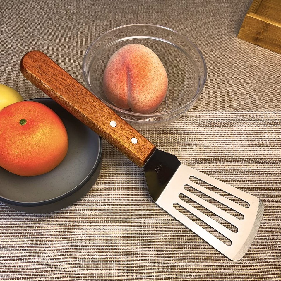 2Pcs Metal Spatulas Set, Metal Spatula for Cast Iron Skillet, Cooking ...