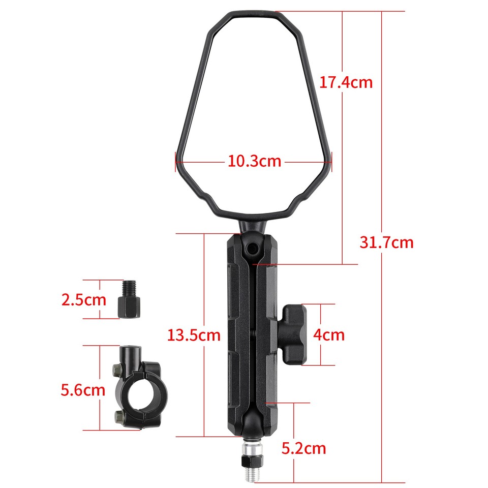 Motorcycle Foldable Rearview Mirrors For Honda XR650L XR600R XR250R ...