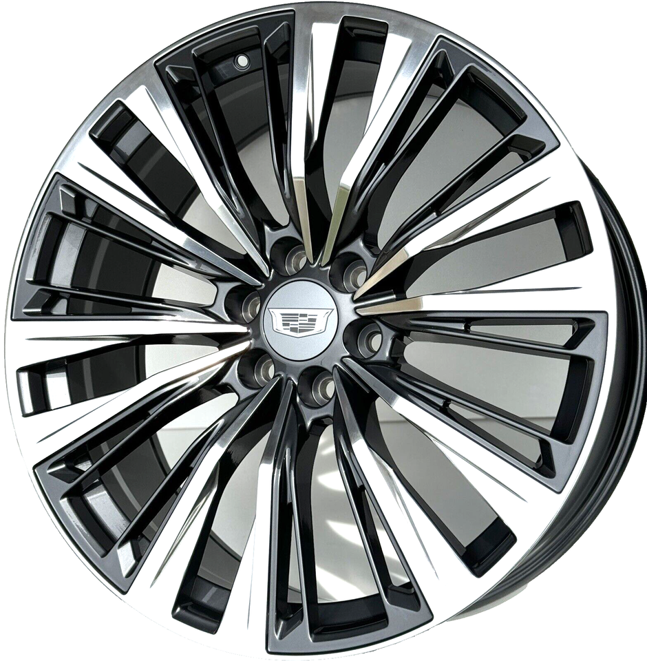 20” gunmetal polished OE replica SSV wheels fits 2025 Cadillac Escalade ...