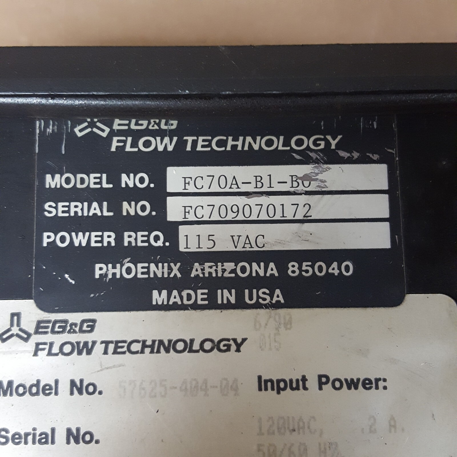 EG&G Flow Technology FC70A-B1-B0 Digital Flow Meter Batch Controller ...