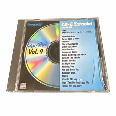 CD-G Karaoke Sing Along Pop Rock, The Professional Series Vol.9 CD | eBay