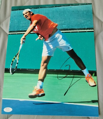 RAFAEL NADAL Signed 11x14" Photo #3 Serve - *PSA COA *RAFA | eBay