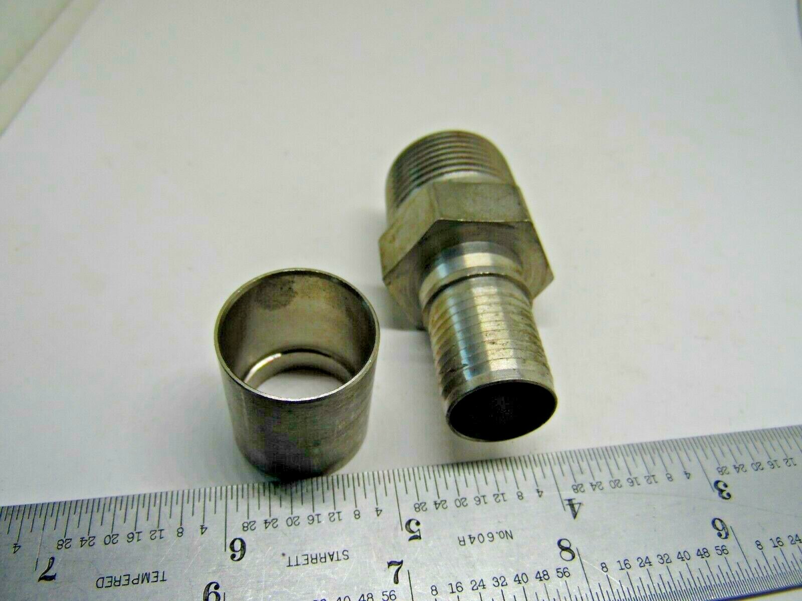 Y54312-951 TITEFLEX TEFLON SWAGE CRIMPER HOSE FITTING 3/4 3/4-14 MALE ...