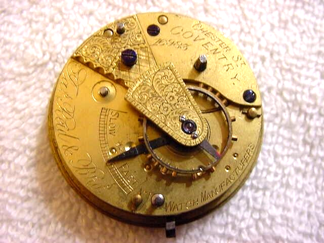 Vintage large antique 1700 Pcln Dial JOS REID & BROS Fusee Fuzee pocket ...