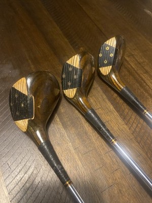 One wood, three wood, four wood, first flight vintage wooden drivers ...