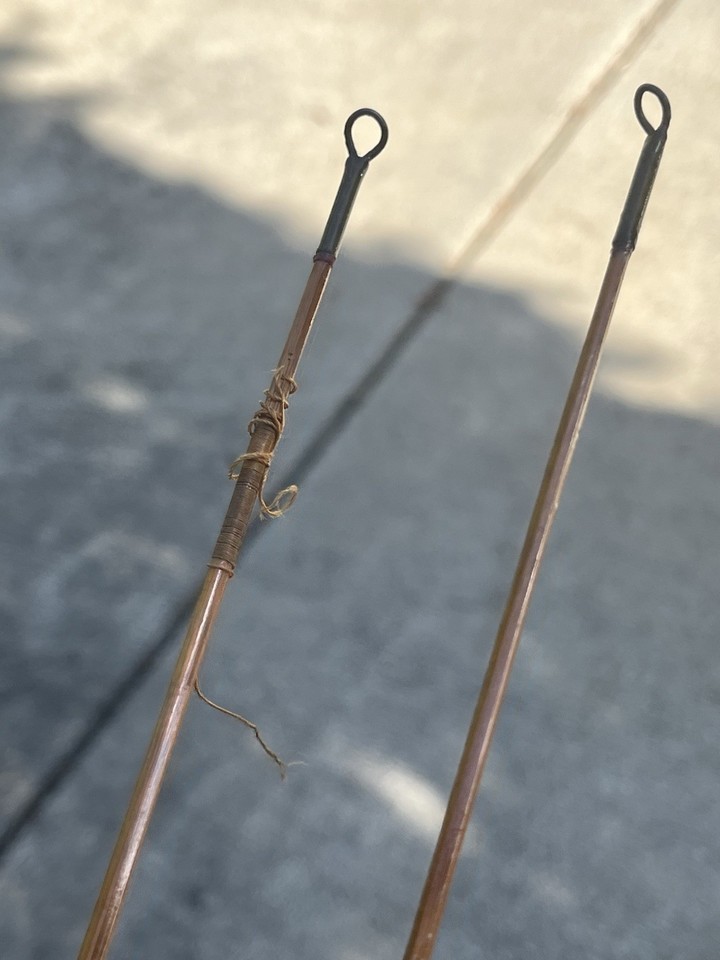 VINTAGE 4 PIECE BAMBOO MAYFLOWER FLY ROD 9ft (2 TIPS) | eBay