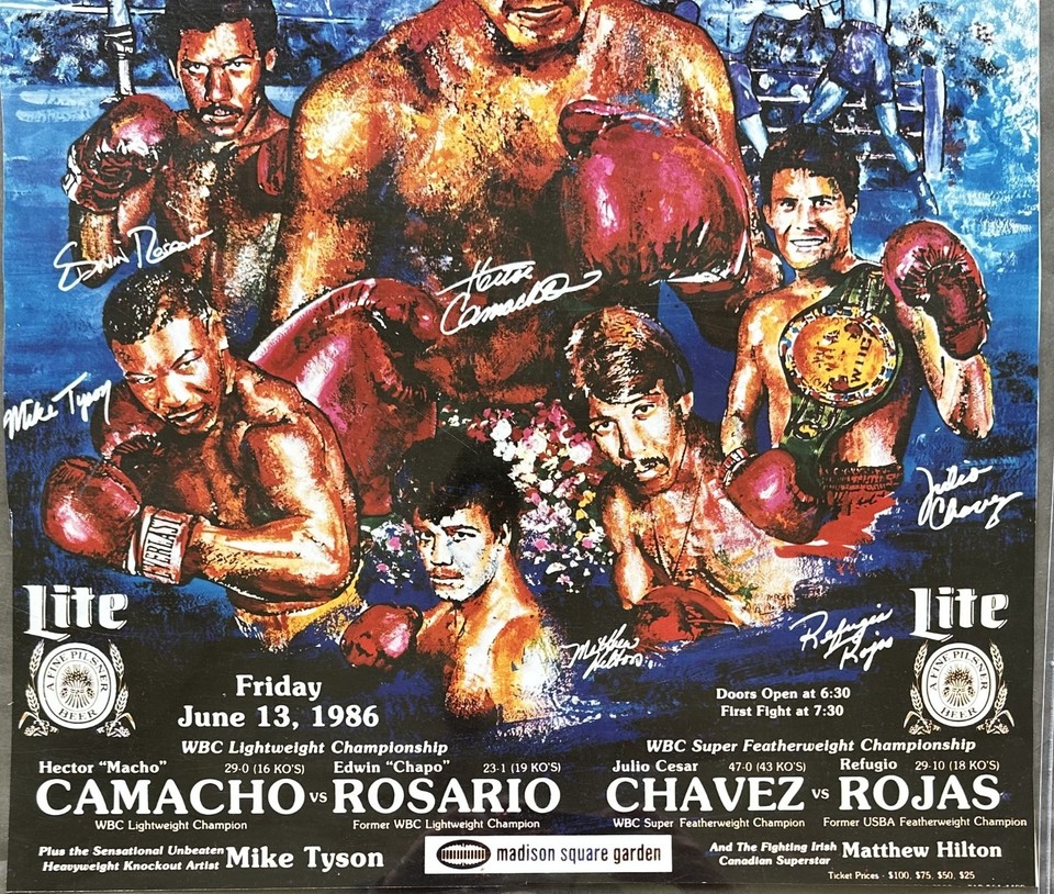 MIKE TYSON-REGGIE GROSS ORIGINAL ON SITE POSTER (1986) | eBay