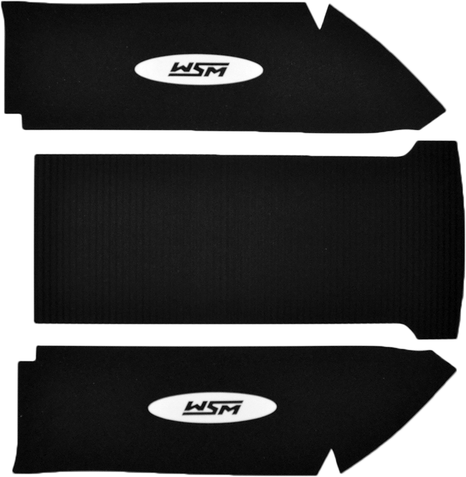 WSM Black Traction Mat Foot Pad Self Adhesive for WaveRunner Superjet ...
