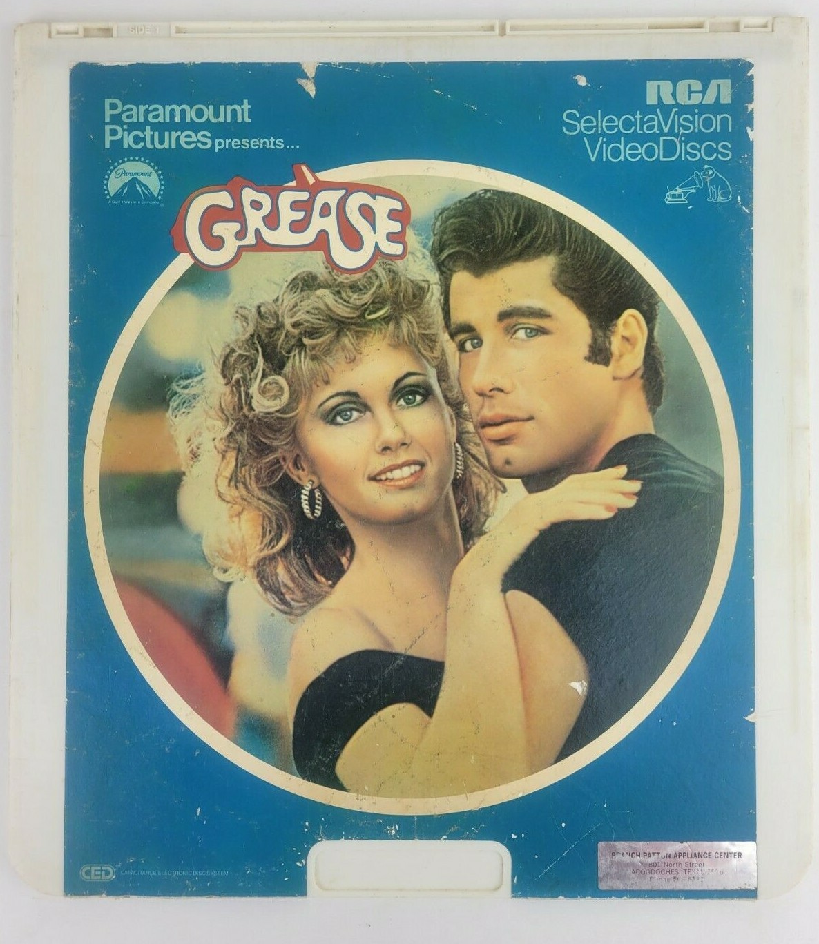 Grease CED RCA Selectavision VideoDisc 76476006013 | eBay
