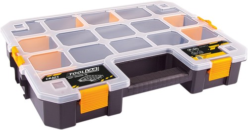 17 Compartment Heavy Duty Stackable Organiser Storage Box for Workshops ...