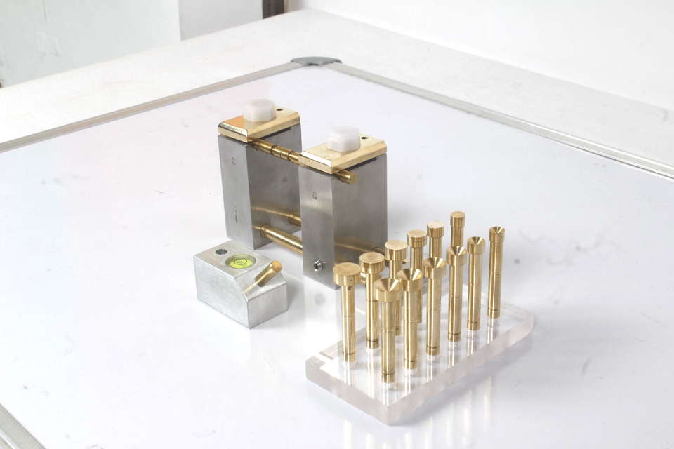 Lapidary Faceting Kit: Brass Transfer Jig, 12 Brass Dop Sticks & Angle ...