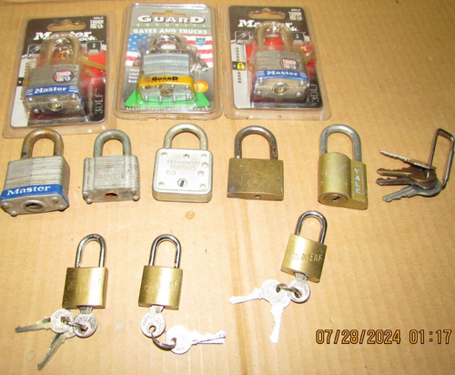 New Master Locks & Used Vintage Yale, Jazz & Other Locks! SHIPS FAST ...