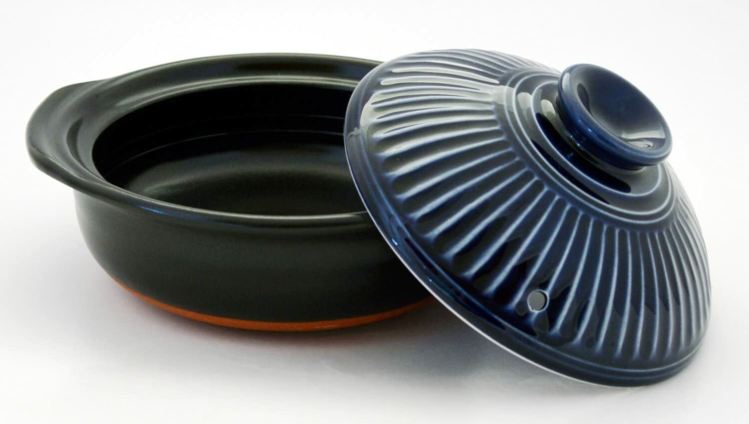 Japanese 7.5 Inch Ginpo Kikka Donabe/Casserole Blue Lid New S-4658 | eBay