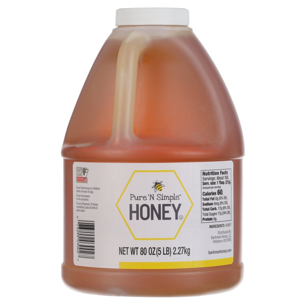 Pure 'N Simple 100% Pure Honey, 80 oz Plastic Bottle Free & Fast ...
