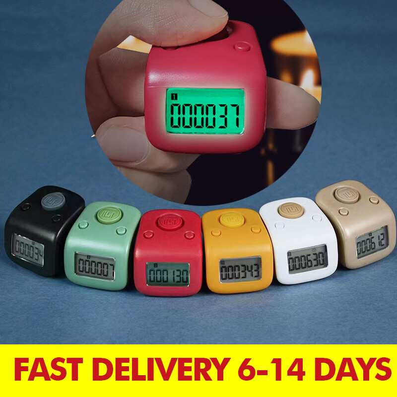bulk buy Digital LCD Finger Tally Counter 6 Digit Beads 6 Channel ...