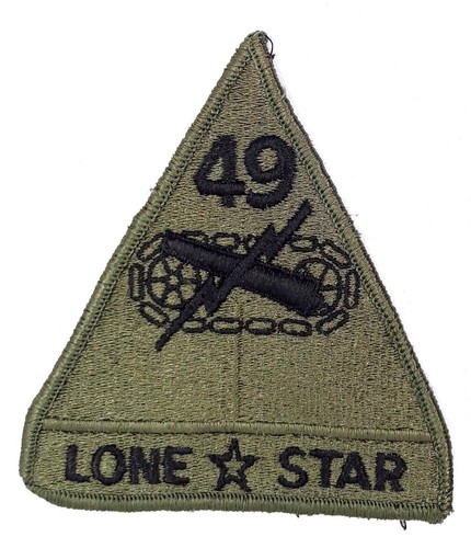 49th Armored Division US Army Embroidered Patch Lone Star - Texas | eBay