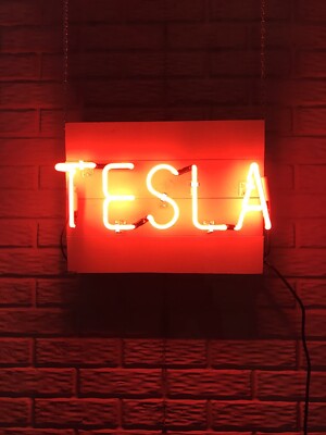 TESLA Neon Sign | eBay