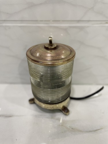 Authentic Vintage Brass Ship Electric Light Fixture - Nautical Maritime ...