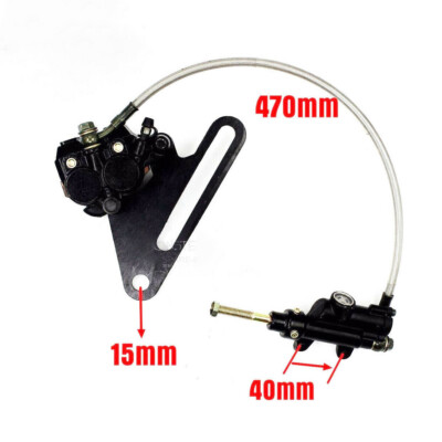 Hydraulic 15mm Rear Brake System Master Cylinder Caliper Pit pro Trail ...