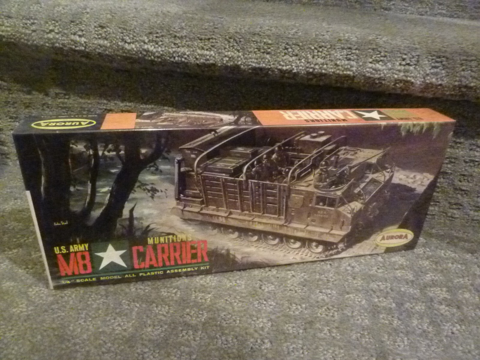 1963 AURORA U.S. Army M8 Munitions Carrier 309-129 Model Kit 1:48 NEW ...