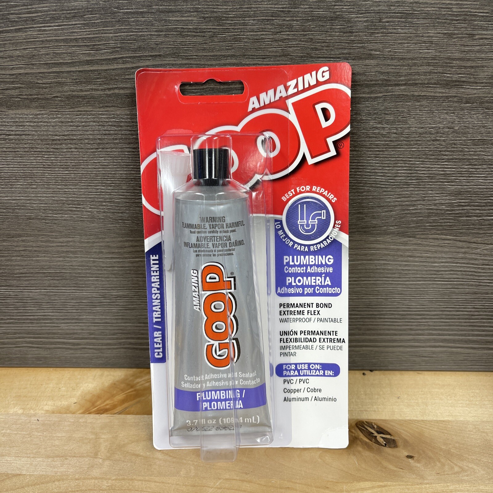 Amazing Goop Plumbing Clear Adhesive Sealant Repair Bond 150011, 3.7oz ...