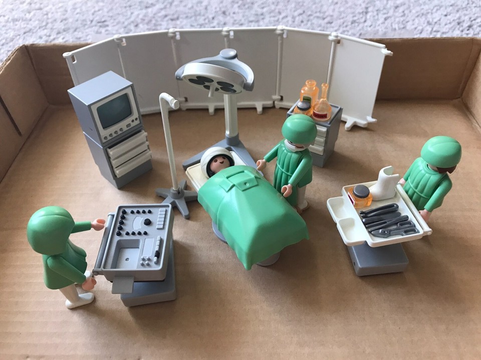 Playmobil Hospital Operating Room Medical Surgery Doctors pretend play ...