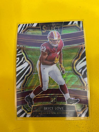 DA77257 2019 Select Prizm Zebra #50 Bryce Love RC REDSKINS | eBay