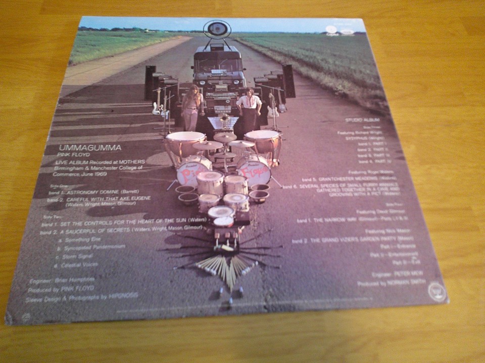 PINK FLOYD 2 LP UMMAGUMMA EMI Harvest STBB 388 LIVE & STUDIO SYD ...