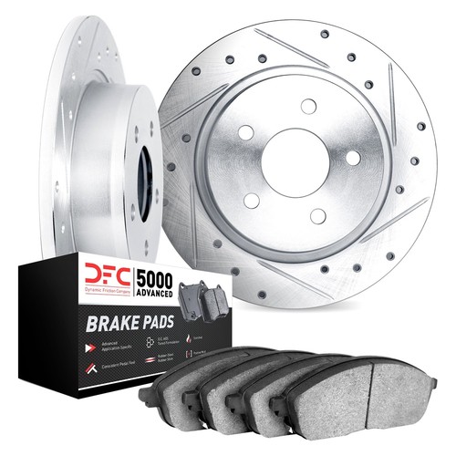 For Lincoln Town Car 03-11 DFC PRO-KIT 5000 Drilled & Slotted Rear ...