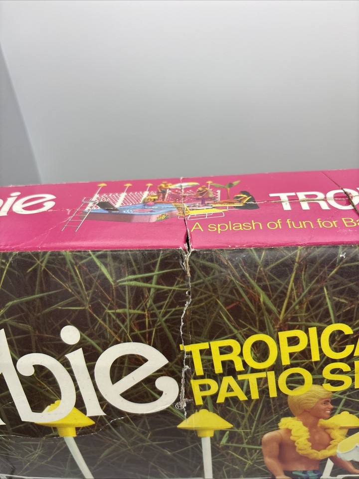 Vintage Barbie Tropical Pool & Patio Set Mattel 3041 Incomplete With ...