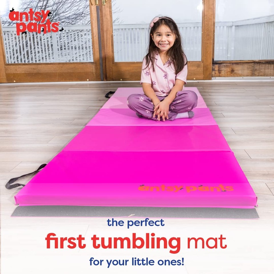 Flybar Tumbling Mat-Gymnastics Mat,Easy to Clean Gym Mat,Sturdy ...