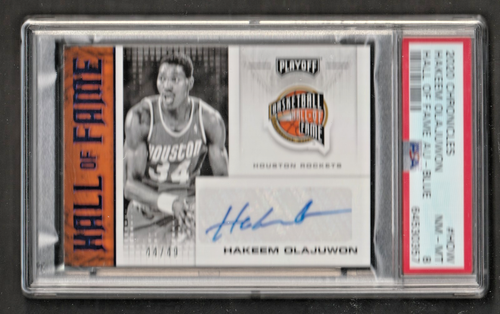Hakeem Olajuwon 2020 Chronicles Autograph Auto PSA8 Houston Rockets ...
