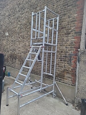 UTS Aluminium Folding podium steps Scaffolding Tower | eBay UK