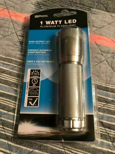 Lightmates 1 Watt LED Aluminum Flashlight 5" Long - NIP | eBay