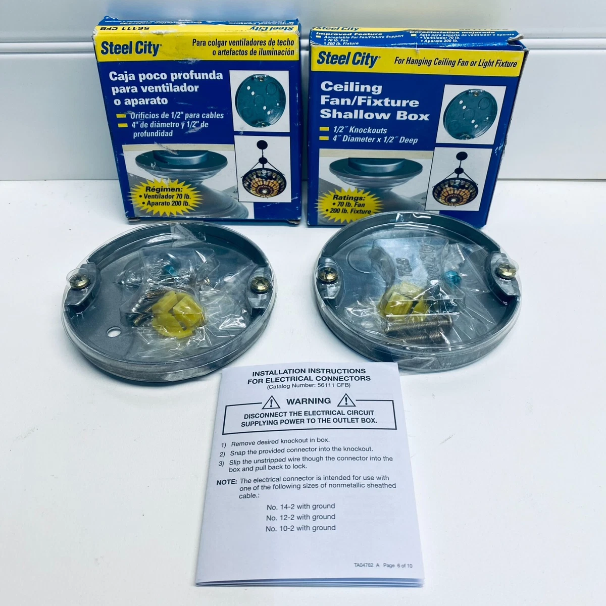 Pancake Electrical Box For Ceiling Fan | Shelly Lighting