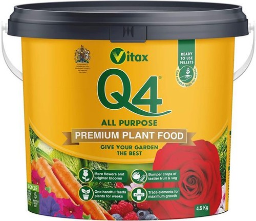 Vitax Q4 All Purpose Plant Food Fertiliser Organic Nutrients Slow ...