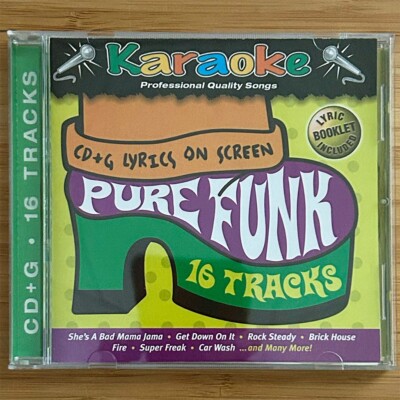 KARAOKE Pure Funk CD, 16 Tracks, Lyrics, In-Style-Of, CD+G | eBay