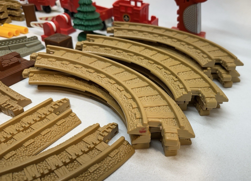 Fisher Price Geotrax Train Set Fire Truck Engine Controller Tracks ...