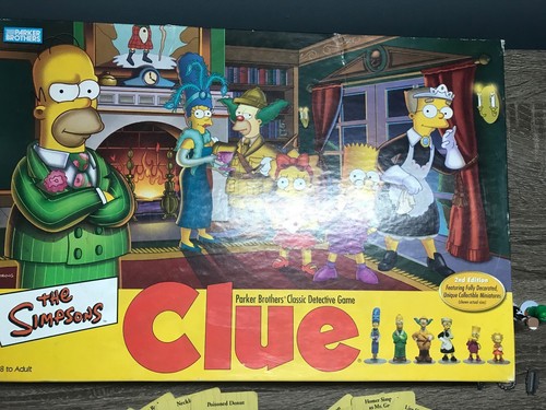 Simpsons Clue Game 2nd Edition ~ Complete~ Collectible Miniatures | eBay