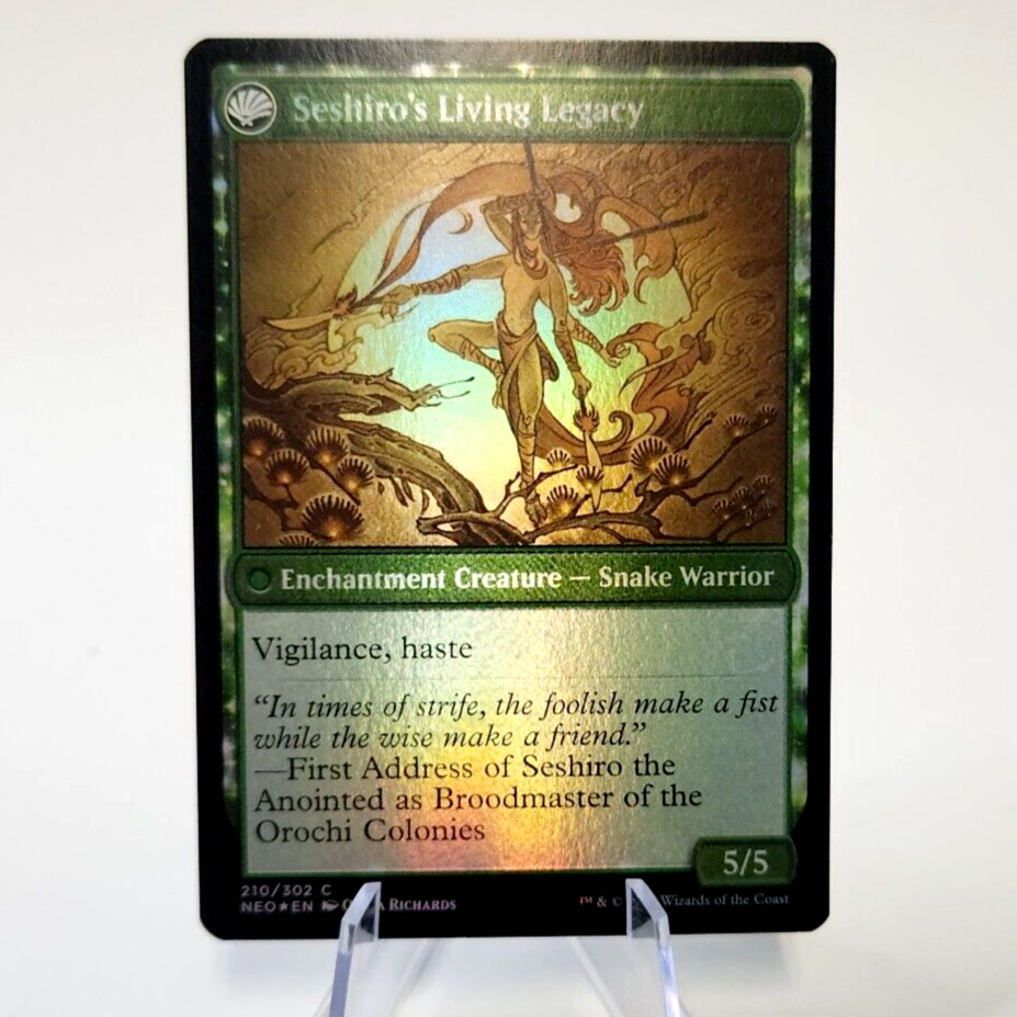 MTG Tales of Master Seshiro/Seshiro's Living Legacy (Neon Dynasty) 210/ ...