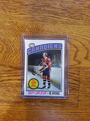 1976-77 Topps Hockey Guy Lafleur Card NM+ nicely Centered See Pics | eBay